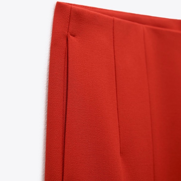 Zara | Pants & Jumpsuits | Zara Red Low Rise Pants Limited Edition ...